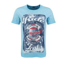 Key Largo T-Shirt 'Fast' Herren Gr&ouml;&szlig;e XXXL himmelblau / blue denim / rot