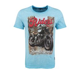 Key Largo T-Shirt 'Tour' Herren Gr&ouml;&szlig;e XXL himmelblau / mischfarben