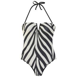 French Connection Badeanzug Damen Gr&ouml;&szlig;e XXXL schwarz / wei&szlig;