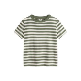 Mela T-Shirt 'KHIRA' Damen Gr&ouml;&szlig;e XS gr&uuml;n / wei&szlig;