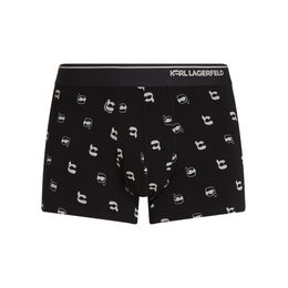 K by KARL LAGERFELD Karl Lagerfeld Boxershorts 'Ikon' Herren Gr&ouml;&szlig;e M greige / schwarz / offwhite