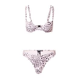 Nasty Gal Bikini Damen Gr&ouml;&szlig;e M ros&eacute; / schwarz