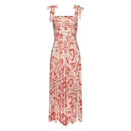 Buffalo Summer Dress female size 36 Beige / Cream / Lobster / Rose