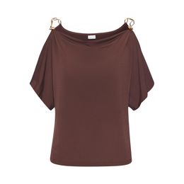 Lascana T-Shirt Damen Gr&ouml;&szlig;e XS/S kastanienbraun