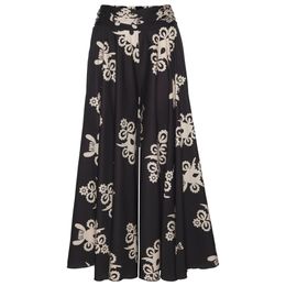 Lascana Pants female size 52 Powder / Black