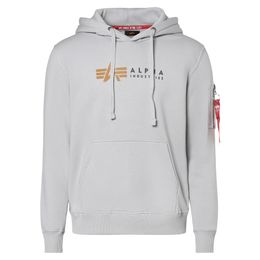 Alpha Industries Sweatshirt male size XS Light brown / Light grey / Dark red / Black
