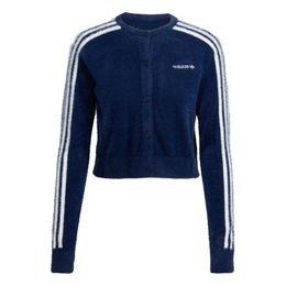 adidas originals Strickjacke 'Fluffy Knitted' Damen Gr&ouml;&szlig;e XL/XXL navy / wei&szlig;