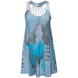 Buffalo Kleid Damen Gr&ouml;&szlig;e 34 azur / aqua / grau / pastelllila