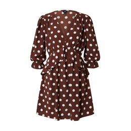 River Island Kleid Damen Gr&ouml;&szlig;e 36 braun / wei&szlig; Sommerkleid