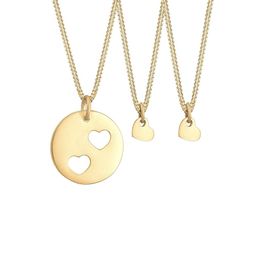 Elli Jewelry Set 'Herz, Mutter und Kind' female Gold size 45