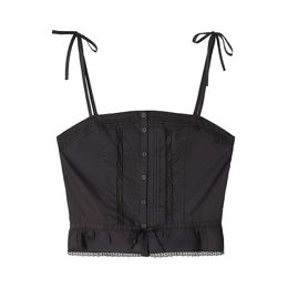 Bershka Top female Black size XS