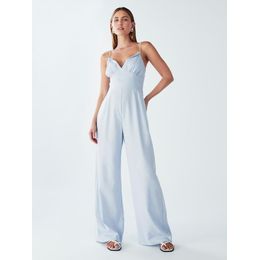 Willa Jumpsuit 'Palms' Damen Gr&ouml;&szlig;e L hellblau