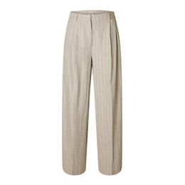 Selected Pleat-Front Pants female Beige size 34