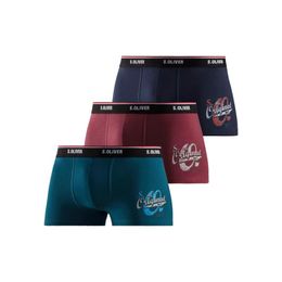s.Oliver Boxer shorts male Blue, Red size XL