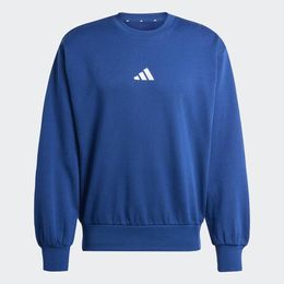 adidas Sportswear Sportsweatshirt 'Feelcozy' Herren Größe S dunkelblau / weiß