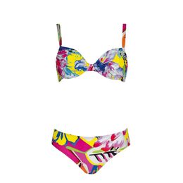 Sunflair Bikini Damen Gr&ouml;&szlig;e XXXL enzian / gelb / pink / wei&szlig;