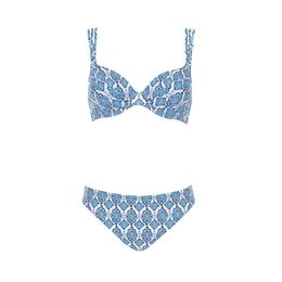 Sunflair Bikini Damen Gr&ouml;&szlig;e XXL blau / schwarz / wei&szlig;