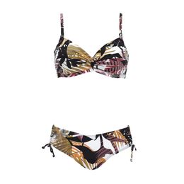 Olympia Bikini Damen Größe XXL oliv / mauve / schwarz / weiß
