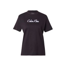Calvin Klein Jeans T-Shirt '20s CLASSIC' Damen Gr&ouml;&szlig;e M taubenblau / flieder / schwarz