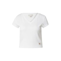 Calvin Klein Jeans T-Shirt Damen Gr&ouml;&szlig;e XXXS wei&szlig;
