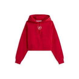 Tommy Jeans Sweatshirt 'HEART' Damen Gr&ouml;&szlig;e XXS rot / wei&szlig;