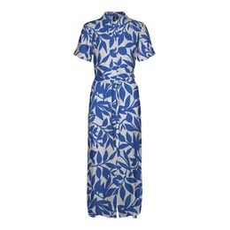 Véro Moda VERO MODA Kleid 'VMEasy Joy' Damen Größe 38 blau / naturweiß Winterkleid