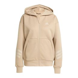 adidas Sportswear Sportsweatjacke 'Future Icons' Damen Gr&ouml;&szlig;e S beige / wei&szlig;