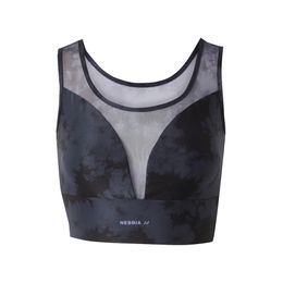NEBBIA Sport-BH 'IMPACT 478' Damen Gr&ouml;&szlig;e M basaltgrau / schwarz