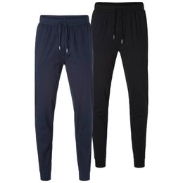 Le Jogger Schlafhose Herren Größe XL navy / schwarz