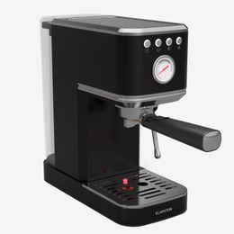 Klarstein SteelPresso Slim Espressomaschine Siebtr&auml;ger inkl. Zubeh&ouml;r Schwarz