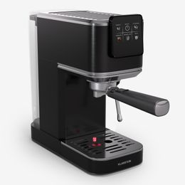 Klarstein SteelPresso Slim Touch Espressomaschine Siebtr&auml;ger Touch-Display Schwarz
