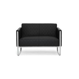 hjh OFFICE Lounge Sofa ARUBA STEP Kunstleder mit Armlehnen
