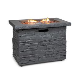 Blumfeldt Anafi Gas-Feuerstelle 40.000BTU/13kW Abdeckung Edelstahlbrenner