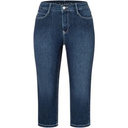 MAC Damen Caprijeans "Dream-Sum"dunkelblau basic used, Gr. 36, Denim/Jeans, Obermaterial: 75% Baumwolle, 12% Modal, 9% Polyester, 4% Elasthan, Jeans,