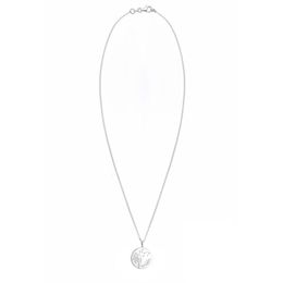 Elli Necklace 'Blume, Wordings' female Silver size 45