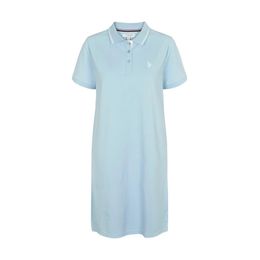 U.S. Polo Assn. Kleid 'Ika' Damen Größe 40 hellblau Winterkleid