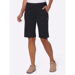 WITT Damen Bermudas mit Zipper-Taschen, schwarz, Gr&ouml;&szlig;e 46
