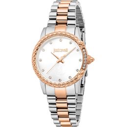 Just Cavalli Analog Watch female Silver size One Size