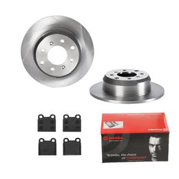 Brembo Bremsensatz, Scheibenbremse hinten rechts links voll 267mm für SKODA ALFA ROMEO VW SEAT AUSTIN TALBOT AUDI DAF SAAB PORSCHE VOLVO OPEL BMW CITR