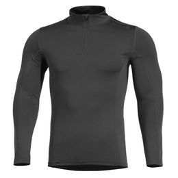 Pindos 1/2 Zip Shirt schwarz, Gr&ouml;&szlig;e S