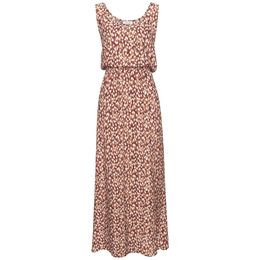Vivance By Lascana Kleid Damen Gr&ouml;&szlig;e 46 braun / hellbraun / wei&szlig; Sommerkleid