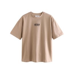 next T-Shirt Herren Gr&ouml;&szlig;e XXXL taupe / schwarz