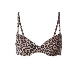 Hunkem&ouml;ller Hunkem&ouml;ller Bikinitop 'Animalia' Damen Gr&ouml;&szlig;e 85 braun / brokat / schwarz