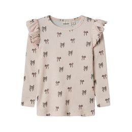 name it Shirt 'NMFGavo' M&auml;dchen Gr&ouml;&szlig;e 98 dunkelgrau / rosa
