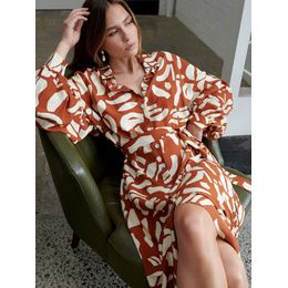 St Mrlo Kleid 'Birmingham' Damen Gr&ouml;&szlig;e 34 ecru / braun Sommerkleid