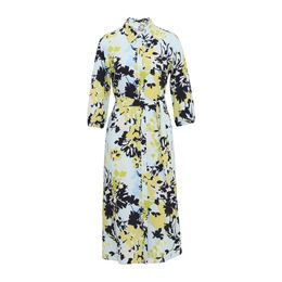 comma, COMMA Kleid Damen Gr&ouml;&szlig;e 38 hellblau / kiwi / schwarz Sommerkleid