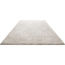 HOMIE LIVING Hochflor-Teppich »Matteo HL-0961« rechteckig 50 mm Höhe 100% recyceltem PET, Langflor, Shaggy, Wohnzimmer beige/beige Obermaterial:...