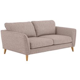 Home Affaire 3-Sitzer »MARSEILLE 3er Sofa 206 cm, Cord, Flachgewebe, Struktur, Webstoff« mit Massivholzbeinen aus Eiche, verschiedene Bezüge und...
