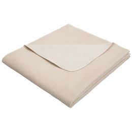 OTTO products Wohndecke »Jannis« GOTS zertifiziert - aus Bio-Baumwolle, Kuscheldecke beige Obermaterial: 100% Baumwolle B/L: 140 cm x 200 cm