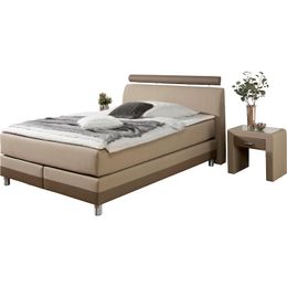 Inosign Boxspringbett in H2, H3 oder H4 erhältlich beige/taupe